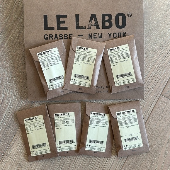 Le Labo | Other | Set Of 7 Le Labo Samples Plus Gift Bag | Poshmark